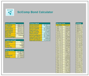Bond Calculator | Bond Pricing | SciComp Inc.